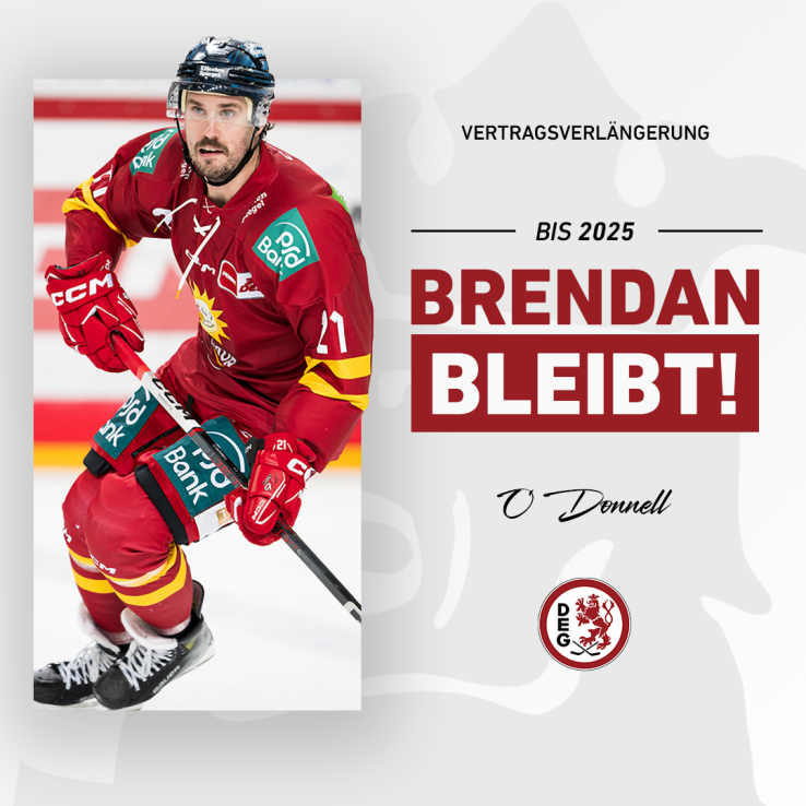 O'Donnell verlängert bis 2025! • Düsseldorfer EG