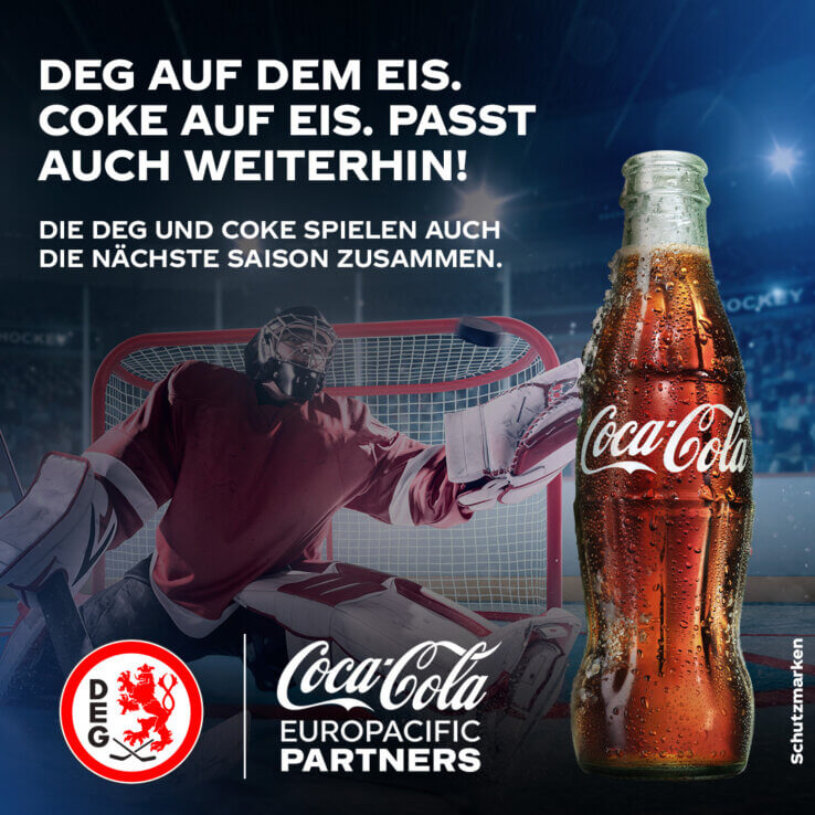 Team Partner Coca Cola verlängert bis 2024! • Düsseldorfer EG